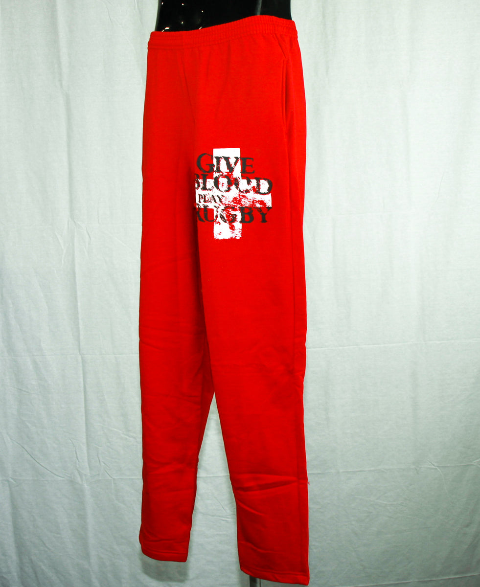 *Give Blood Play Rugby Sweatpants / RED – Rugby Athletic