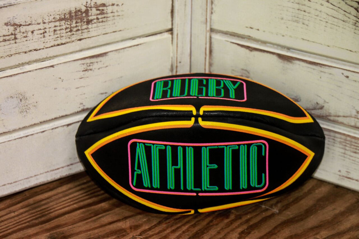 *Neon/Black Rugby Ball – Rugby Athletic